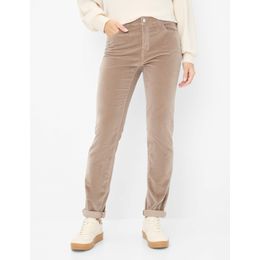 5-Pocket-Hose Brax "Style MARY", Damen, Gr. 42, Normalgrößen, braun, Web, 74% Baumwolle, 25% Viskose, 1% Elasthan, Hosen