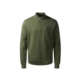 Strickpullover MCS "MCS sweatshirt with half-zip Clement", Herren, Gr. M, beetle, Obermaterial: 100% Baumwolle, Pullover