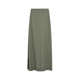 Midirock Levete Room "Levete Room Skirt LR-NAJA 30", Damen, Gr. L, l703, summer olive, Obermaterial: 55% Leinen, 45% Viskose, Röcke