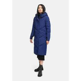 Winterjacke Marikoo "Teonaa", Damen, Gr. M, blau (navy), Obermaterial: 100% Polyester; Futter: 100% Polyester; Wattierung: 100% Polyester; Ärmelfutter: 100% Polyester, Jacken, Figurbetonte Passform mit moderner Steppung