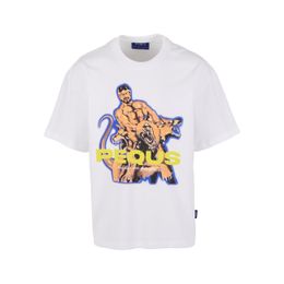 T-Shirt PEQUS "PEQUS PEQUS This kid was betrayed T-Shirt", Herren, Gr. L, weiß, 100% Baumwolle, bedruckt, normal, Rundhals, Shirts