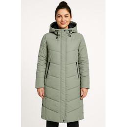 Steppmantel Only "ONLMAGGI LIFE LONG PUFFER CC OTW", Damen, Gr. L, grün (lilypad), Web, Obermaterial: 100% Polyester, unifarben, regular fit, Mäntel