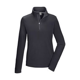 Fleeceshirt Killtec "KSW 101 WMN FLC SHRT", Damen, Gr. 36, schwarz, Oberstoff: 100% Polyester, Shirts, Fleeceshirt mit Stehkragen, warm, Reißverschluss mit Kinnschutz