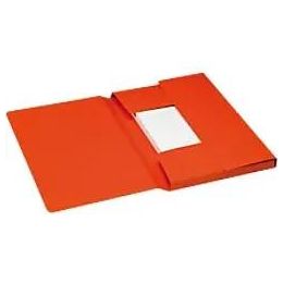 Djois Secolor Mammut-Aktenmappe 3 Laschen 36 x 25 cm Kanzleipapier Rot Karton