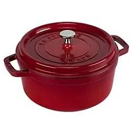 Staub La Cocotte 24cm rund, Kirsch-rot, Gusseisen