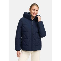 Winterjacke Marikoo "Kuschelnasee", Damen, Gr. L, navy, Obermaterial: 100% Polyester; Futter: 100% Polyester; Wattierung: 100% Polyester; Ärmelfutter: 100% Polyester, Jacken, mit extra hohem Kragen und warmem Fleecefutter
