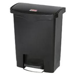 Rubbermaid PE (Polyethylen) Treteimer 27,1 x 42,5 x 53,6 cm Schwarz