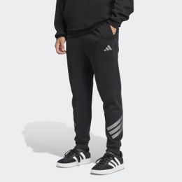 Sporthose adidas Sportswear "M FI 3S PT HLD", Herren, Gr. XL, N-Gr, schwarz, Obermaterial: 67% Polyester, 33% Baumwolle, Hosen