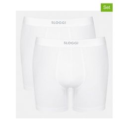 Sloggi 2er-Set: Boxershorts ''Ever Ease'' in Weiß - 10% | Größe XL | Herren-waesche