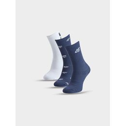 4F 3er-Set: Socken in Blau/ Grau/ Weiß - 28% | Größe 38-40 | Kinder-socken-strumpfhosen