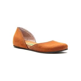 Comfortfusse Leder-Ballerinas in Braun - 63% | Größe 38 | Damen-ballerinas