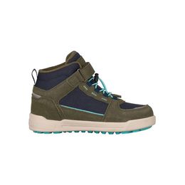Trollkids Leder-Wanderboots "Gryllefjord Mid Cut" in Khaki - 37% | Größe 37 | Kinder-outdoor-sport-schuhe