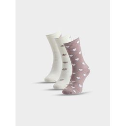 4F 3er-Set: Socken in Hellbraun/ Weiß - 38% | Größe 32-34 | Kinder-socken-strumpfhosen
