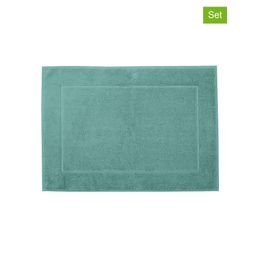 Framsohn 2er Set: Badevorleger "Basic" in Hellblau - 19% | Gr&ouml;&szlig;e 50x70 cm | Heimtextilien-badematten