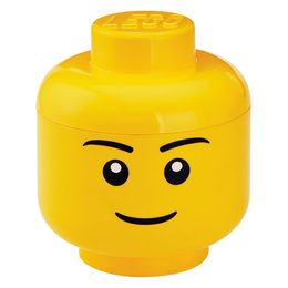 Lego Aufbewahrungsbox "Boy" in Gelb - (H)18,5 x Ø 16 cm - 20% | Kisten-koerbe