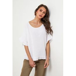 Lin Passion Bluse in Weiß - 72% | Größe 40/42 | Damen-blusen