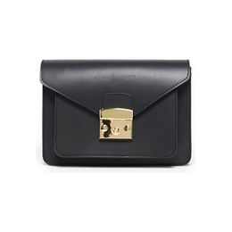 maison héritage PARIS Leder-Umhängetasche "Vic" in Schwarz - (B)23 x (H)15,5 x (T)6,5 cm - 66% | Damen-taschen
