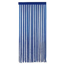 Wenko T&uuml;rvorhang in Blau/ Wei&szlig; - (L)200 x (B)90 cm - 50% | Gardinen-vorhaenge