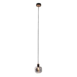 N&auml;ve N&auml;ve Pendelleuchte Fumoso, Natur, Schwarz, Metall, Glas, 120 cm, Lampen & Leuchten, Innenbeleuchtung, H&auml;ngelampen, Pendelleuchten