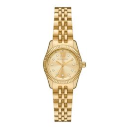Michael Kors Uhr - Lexington Three-Hand Stainless Steel Watch - Gr. unisize - in Gold - f&uuml;r Damen