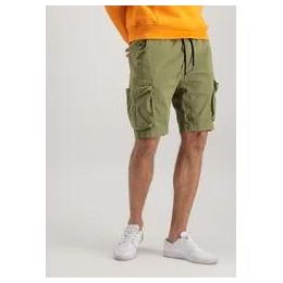 Sweatshorts Alpha Industries "Cotton Twill Jogger Short", Herren, Gr. XXL, Normalgrößen, grün (olive), Obermaterial: 98% Baumwolle, 2% Elastan, Hosen
