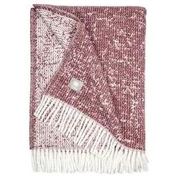 Plaid Musterring "Ease", rosa, B:140cm L:200cm, Baumwolle, Polyacryl, Wohndecken