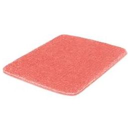 Badematte Kleine Wolke "Meadow" Gr. 2, rot (marsala), H:30mm, Polyester, Badematten, Badteppich, Uni Farben