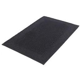 Badematte Kleine Wolke "Cotone" Gr. 2, grau (schiefer), H:17mm, Baumwolle, Badematten, Badteppich, Uni Farben, reine Baumwolle, waschbar