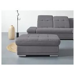 Hocker COTTA "Holiday", grau (stone), B:112 H:46 T:72, 90% Polyester, 10% Polyamid, Hocker