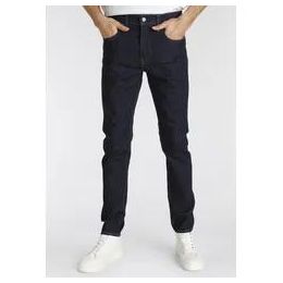 Levi's Tapered-fit-Jeans LEVI'S "512 Slim Taper Fit", Herren, Gr. 33, Länge 32, blau (schwarz indigo), Denim/Jeans, Obermaterial: 98% Baumwolle, 2% Elasthan, unifarben, schmal lang, Jeans, mit Markenlabel