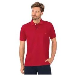 Poloshirt TRIGEMA "TRIGEMA Polohemd mit Brusttasche", Herren, Gr. XL, braun (kirsch), 100% Baumwolle, Basic, Shirts