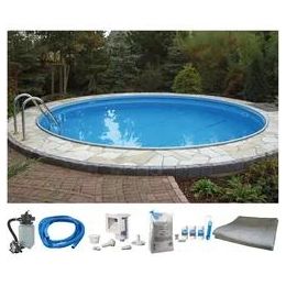Rundpool MY POOL BWT "PREMIUM inkl. umfangreichem Zubehör", weiß, H:120cm Ø:500cm, Schwimmbecken, Höhe 120 cm, in verschiedenen Größen erhältlich