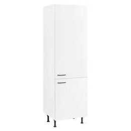 Hochschrank Optifit "Elga", weiß (weiß, weiß), B:60cm H:211,8cm T:58,4cm, Holzwerkstoff, Schränke, mit Soft-Close-Funktion, höhenverstellbaren Füßen, Breite 60 cm