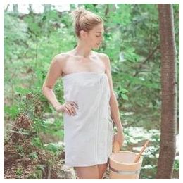Saunatuch Framsohn FROTTIER "Fun Uni", beige (creme), B:67cm L:200cm, Walkfrottier, Baumwolle, Handtücher, leicht und kompakt, Strand, Sport, Reise, hergestellt in Österreich