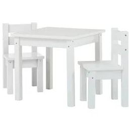 Kindersitzgruppe Hoppekids "MADS Kindersitzgruppe", weiß (weiß,), FSC-zertifizierter Holzwerkstoff, FSC-zertifiziertes teilmassives Holz, MDF, Sitzmöbel-Sets, in vielen Farben, mit zwei Stühlen