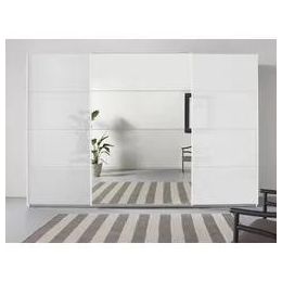 Schwebetürenschrank Rauch "Kleiderschrank Schrank Garderobe TOPSELLER OTELI inkl. Inneneinteilung", weiß (weiß, hochglanz weiß), B:315cm H:210cm T:62cm, Holzwerkstoff, Schränke, mit 3 Innenschubladen sowie zusätzlichen Einlegeböden MADE IN GERMANY