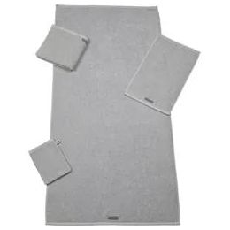 Saunatuch Ross "SELECTION", grau (kiesel), B:80cm L:200cm, Frottier, Obermaterial: 100% Baumwolle, Handtücher, Aus Bio-Baumwolle