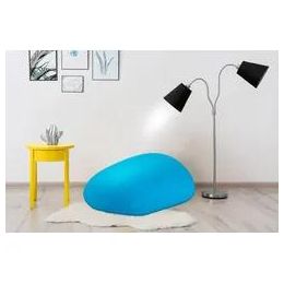 Sitzsack Kayoom "Jump, Sitzsack-Kissen, einfach gestaltet, weich gefüllt", blau (eisblau), B:78cm H:50cm T:101cm, Bezug: Lycra 82% Nylon 18% Elasthan Füllungmaterial: EPS-Perlen, Sitzsäcke, komfortabel, modern, sorgfältige Verarbeitung, Außenhülle dehnbar