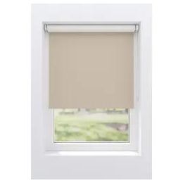 Rollo my home "Ina", beige (sand, sand, weiß), B:210cm H:190cm, Polyester, Rollos, weiße Rückseite, Klemmfix oder Schraubmontage