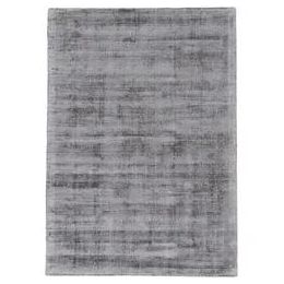 Teppich CarpetFine "Ava Viskoseteppich", grau (hellgrau), B:140cm H:13mm L:200cm, Viskose, Teppiche, Seidenoptik, leichter Glanz, auch als Läufer erhältlich