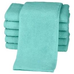 Gästehandtücher Ross "Sensual 9000", blau (bleached aqua), B:30cm L:50cm, Frottier, Obermaterial: 100% Baumwolle, Handtücher, mit Aloe-Vera-Öl veredelt