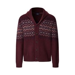 Hackett London Knit Cardigan 'Fairisle' male Red size XS