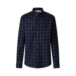 Hackett London Button Up Shirt 'Tattersall' male Blue size S