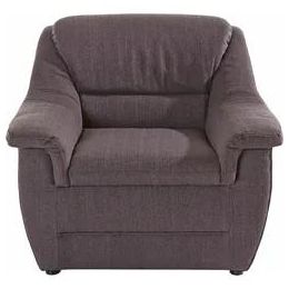 Sessel DOMO collection "Lale, formschöner und komfortabler Sessel, tolle Armlehnen", braun (schlamm), B:98cm H:88cm T:93cm, Struktur grob (85% Polyester, 15% Polyacryl);Struktur (100% Polyester);Microfaser PRIMABELLE (100% Polyester), Sessel, Polstersessel, modern und zeitlos