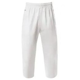 Jerseyhose TRIGEMA "TRIGEMA 3/4 Freizeithose aus Baumwolle", Herren, Gr. L, US-Größen, weiß, 100% Baumwolle, Basic, Hosen