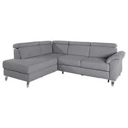 Sit & More Ecksofa SIT & MORE "Arngast L-Form", grau, B:245cm H:84cm T:194cm, Sofas, inklusive Kopfteilverstellung und Federkern