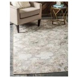 Teppich "Outdoor Cloud Crosses, LAGERRÄUMUNG", beige (elfenbeinfarben, braun), B:152cm H:4mm L:244cm, Polypropylen (PP), MyFlair MÖBEL & ACCESSOIRES, Teppiche, Flachgewebe, Hoch-Tief Effekt, In- und Outdoor geeignet