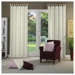 Vorhang WIRTH "Coventry" Gr. 4, beige (natur), B:135cm H:245cm, Polyacryl, Polyester, Gardinen