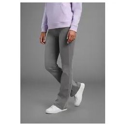 Bootcut-Jeans Arizona "Comfort-Fit", Damen, Gr. 80, L-Gr, grau (grau used), Denim/Jeans, Obermaterial: 98% Baumwolle, 2% Elasthan, Basic, bequem lang, Jeans, ausgestellte Beinform, mit Eingrifftaschen, High-Waist