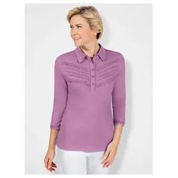 Classic Dog Poloshirt CLASSIC "Shirt", Damen, Gr. 48, lila (orchidee), 50% Baumwolle, 50% Modal, unifarben, Shirts